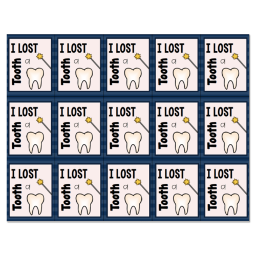 Brag Tags - Set 2 - I Lost a Tooth - Lucky Little Learners