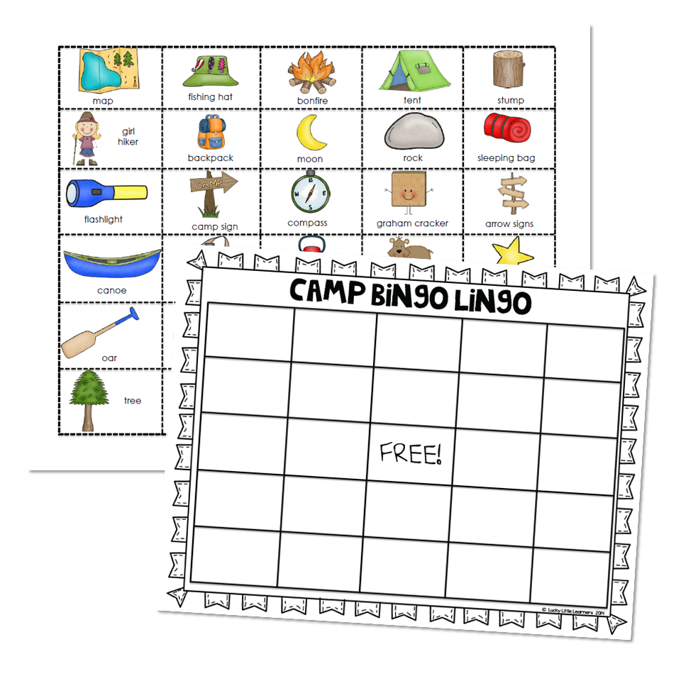 Camp Read a Lot - Lingo Bingo - Lucky Little Learners