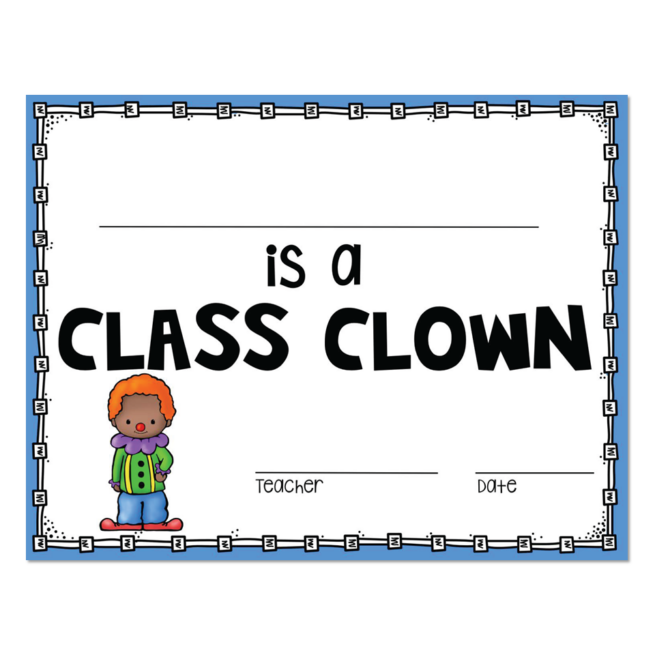 End of Year Awards - Class Clown - Lucky Little Learners