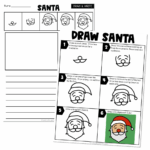 Holidays and Seasons - Directed Drawings - Following Directions - Santa ...