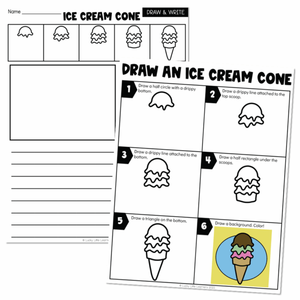 Just for Fun - Directed Drawings - Following Directions - Ice Cream ...