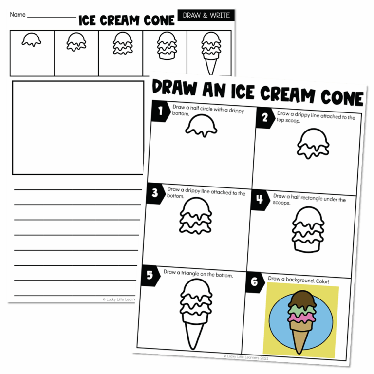 Just for Fun - Directed Drawings - Following Directions - Ice Cream ...