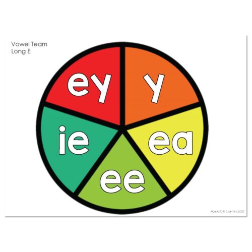 Lucky Little Toolkit - Literacy - ELA Spinners - Vowel Team Long E ...