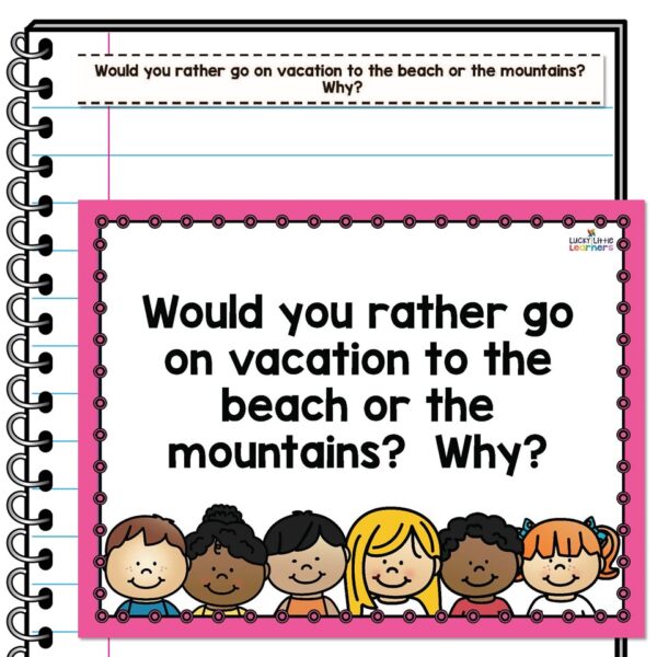 Morning Meeting Slides and Discussion - Journal Prompts - Set 21 ...