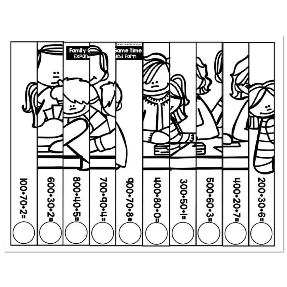 November Student Scrambled Math Puzzle - Family Game Time - Expanded ...