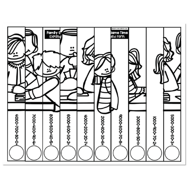 November Student Scrambled Math Puzzle - Family Game Time - Expanded ...