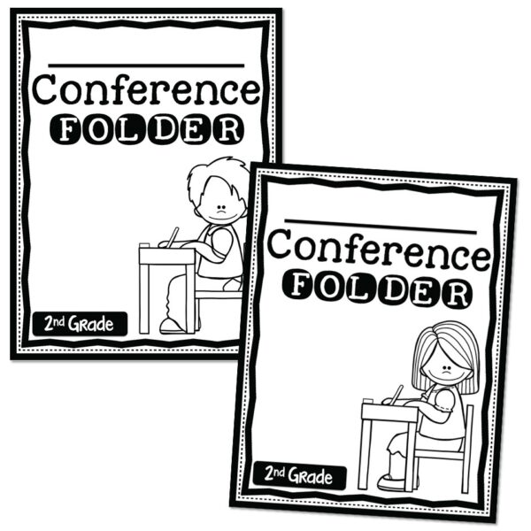 Parent Teacher Conference Forms - Folder Covers - 2nd Grade - Lucky ...