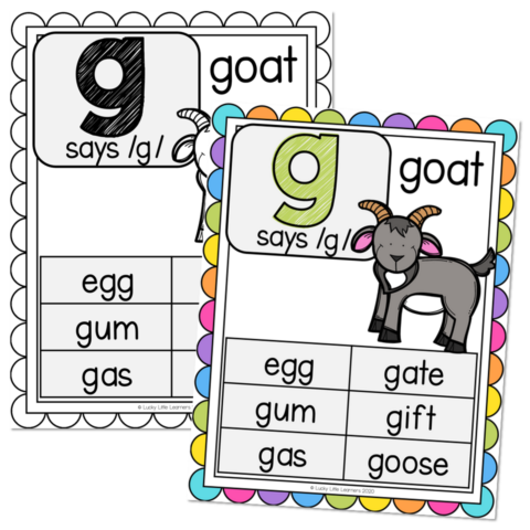 Phonics Posters -Short Vowels Posters - ot - Lucky Little Learners