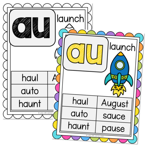 Digital 2nd Grade Phonics Mats - Blends - GL - Lucky Little Learners