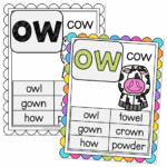 Phonics Posters - Long Vowels, Diphthongs, R-Controlled Posters - ow ...