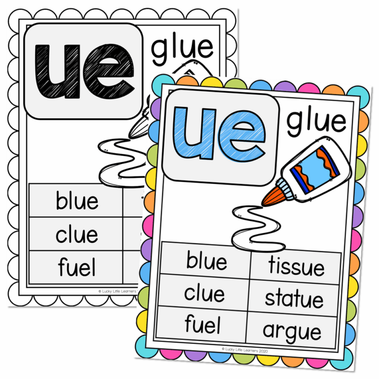 Phonics Posters - Long Vowels, Diphthongs, R-Controlled Posters - ue ...