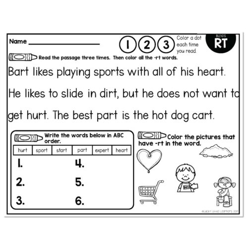 APE - Long Vowel Phonics Mats 1st Grade - Lucky Little Learners