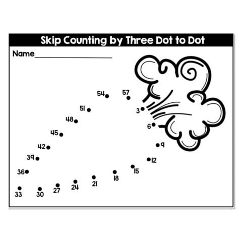 Skip Counting - Dot to Dot - Skip Counting by 3 - Lucky Little Learners
