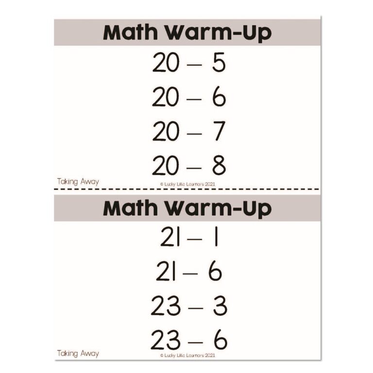 Small Group and Intervention Math Kit - Lesson Planning - Mental Math ...
