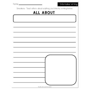 Summer - Early Finishers 2nd Grade - ELA - Informative Writing - All ...