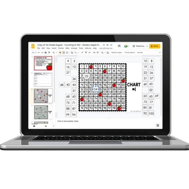 Digital - 1st Grade August Math Center - Counting to 100 - Lucky Little ...