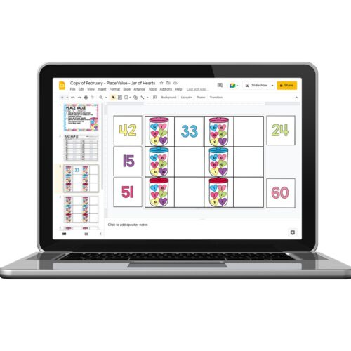 Digital - 1st Grade February Math Center - Place Value - Lucky Little ...