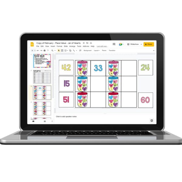 Digital - 1st Grade February Math Center - Place Value - Lucky Little ...