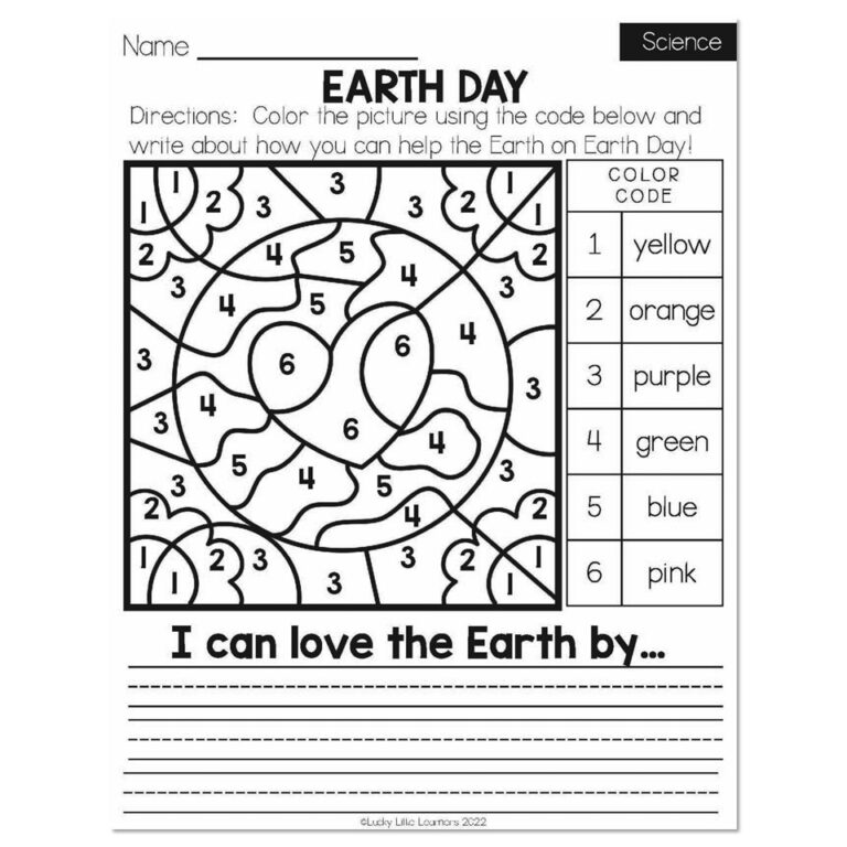 Spring - Early Finishers 1st Grade - Science - Earth Day - Lucky Little ...