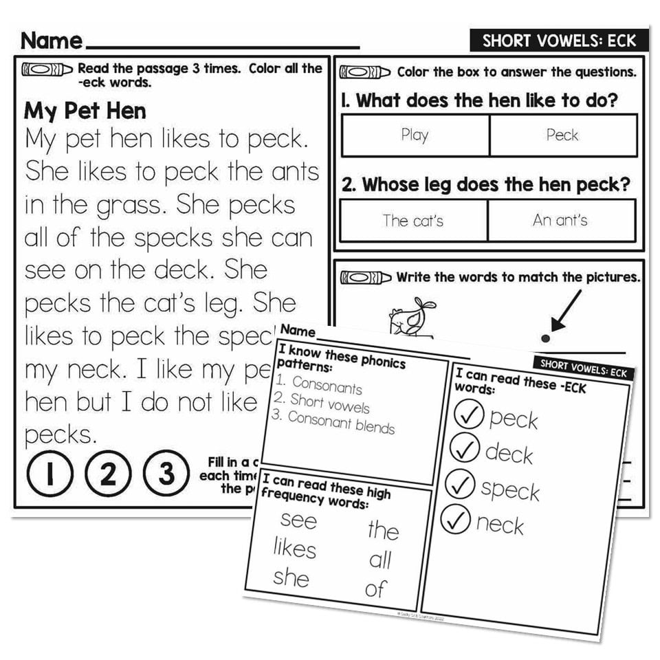1st Grade Reading Comprehension Worksheets