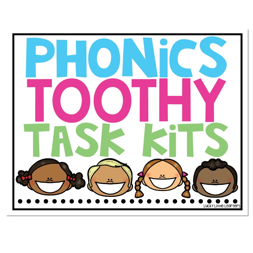 Toothy - Phonics- 1st & 2nd Grade - Task Box Cover - Lucky Little Learners