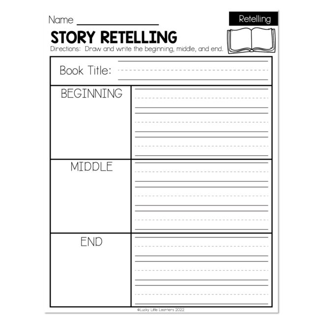 Fall Early Finishers 1st Grade ELA Retelling Story Retelling 