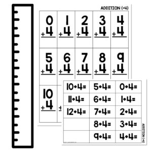 Math Fact Fluency Sticks - Math Fact Fluency Practice - Flashcards ...