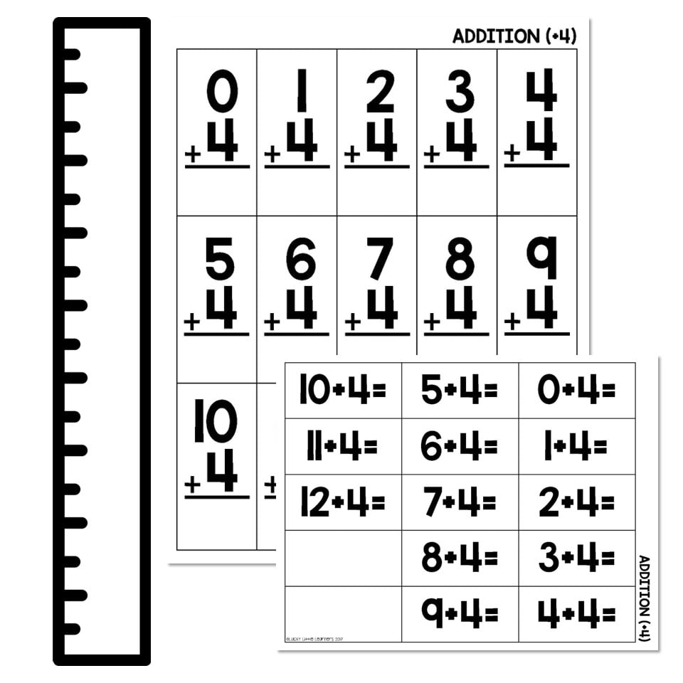 Math Fact Fluency Sticks - Math Fact Fluency Practice - Flashcards ...