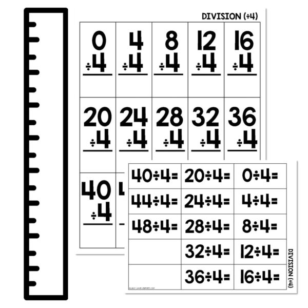 Math Fact Fluency Sticks - Math Fact Fluency Practice - Flashcards ...