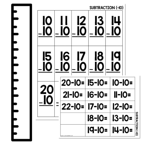 Math Fact Fluency Sticks - Math Fact Fluency Practice - Flashcards ...