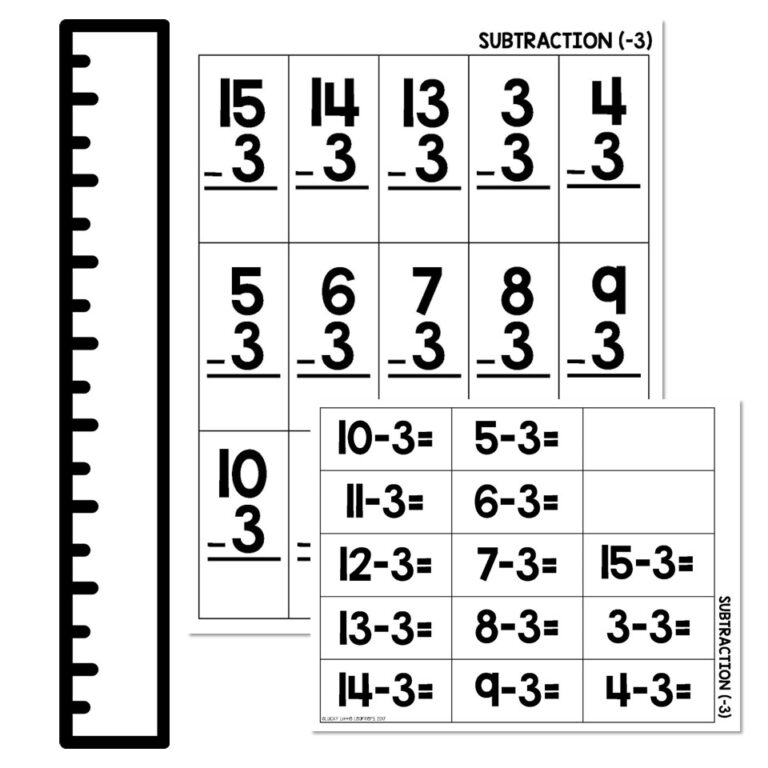 Math Fact Fluency Sticks - Math Fact Fluency Practice - Flashcards ...