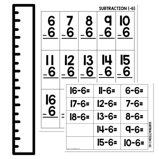Math Fact Fluency Sticks - Math Fact Fluency Practice - Flashcards ...