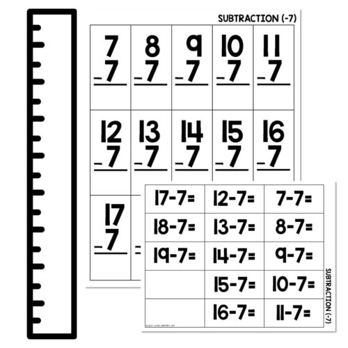 Math Fact Fluency Sticks - Math Fact Fluency Practice - Flashcards ...