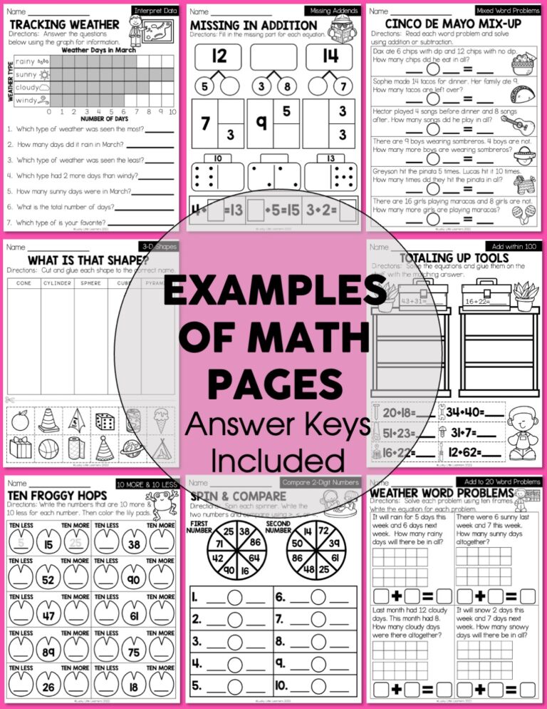1st Grade Spring Early Finisher Packet - Lucky Little Learners