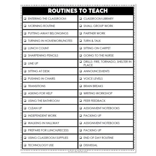 Classroom Setup - Back to School Resources - Routines to Teach - Lucky ...