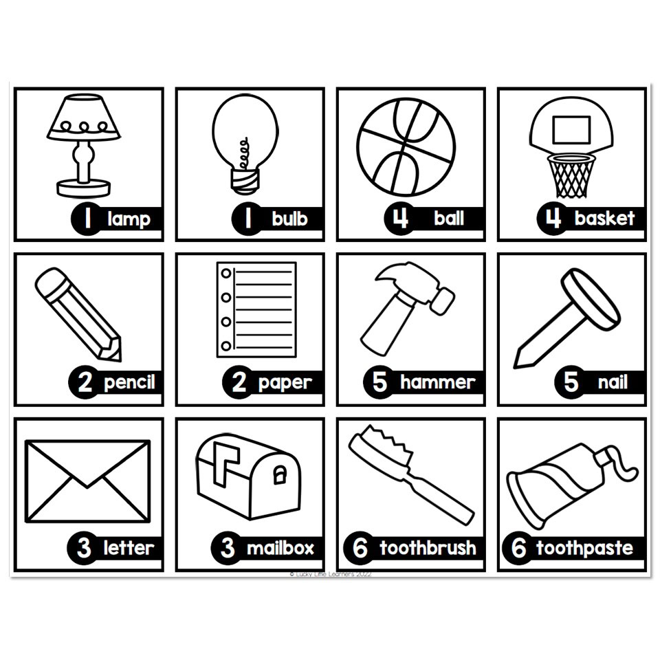 Classroom Setup - Visuals - Partner and Group Cards - Lucky Little Learners