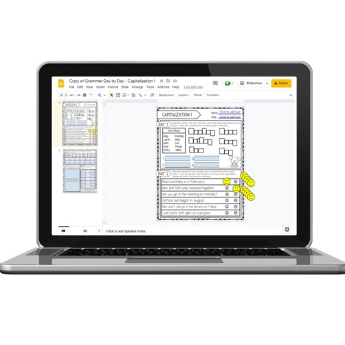 Digital - 2nd Grade Grammar Worksheets - Capitalization 1 - Lucky ...