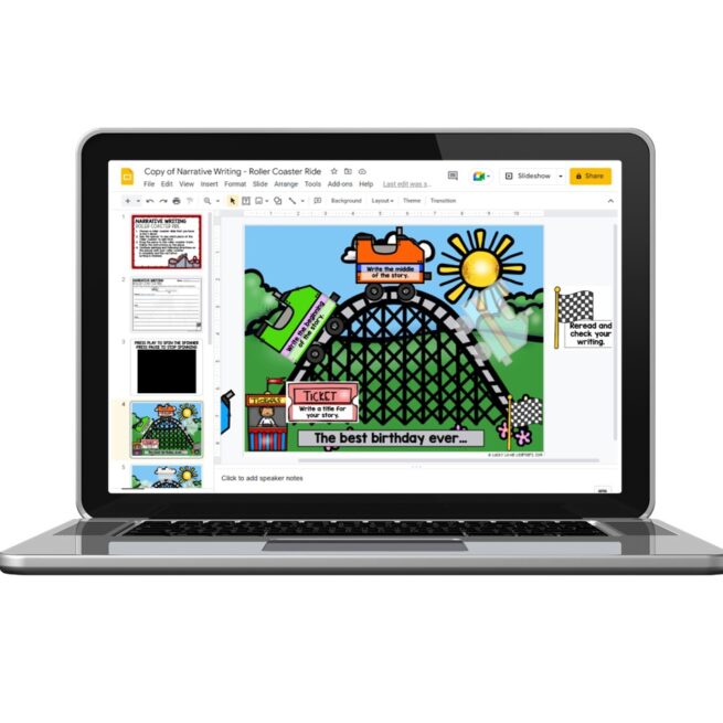 Digital - 2nd Grade Writing Center - Narrative Writing - Lucky Little ...