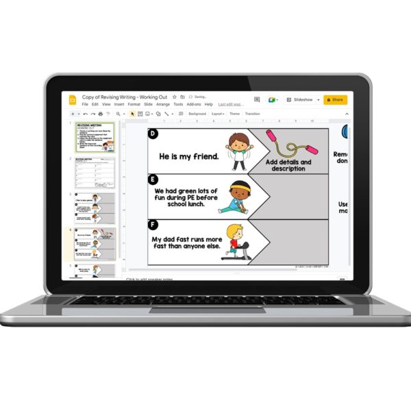 Digital - 2nd Grade Writing Center - Revising Writing - Lucky Little ...