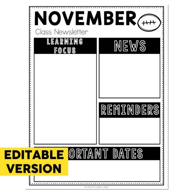 Editable - Classroom Setup - Back to School Resources - Monthly ...