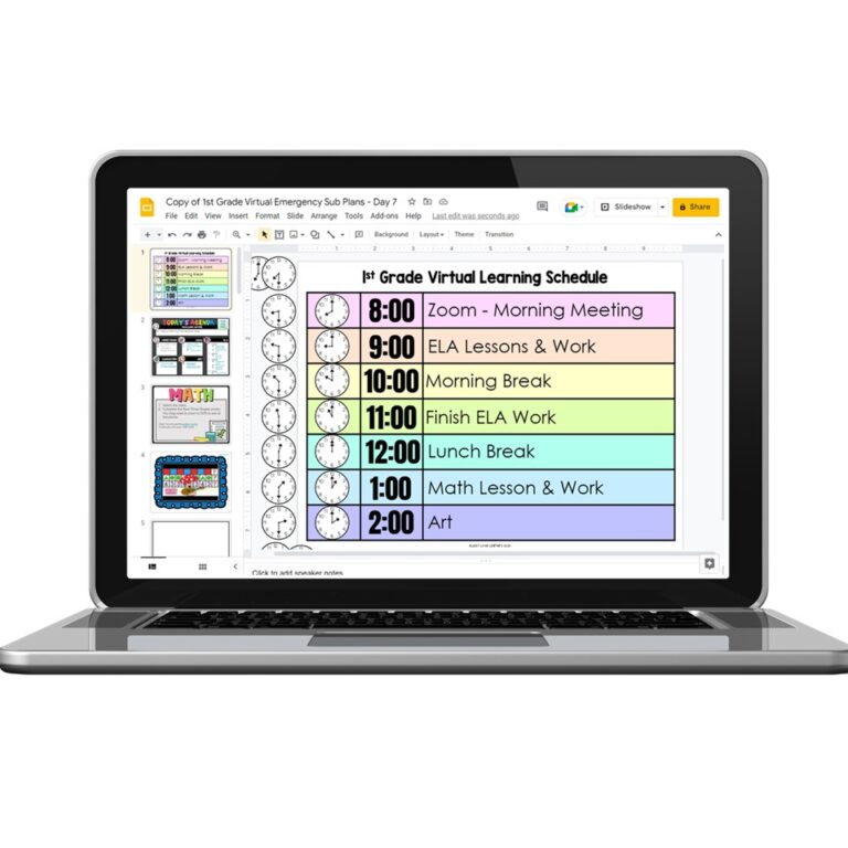 1st Grade Emergency Sub Plans - Day 7 - Lucky Little Learners