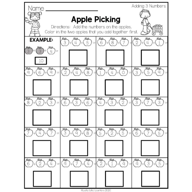 2nd Grade Math Worksheets - Operations and Algebraic Thinking - Adding ...