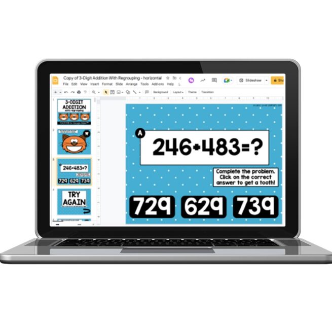 Digital Toothy - Math - 1st & 2nd Grade - 3-Digit Addition with ...