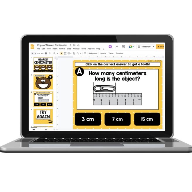 Digital - 1st and 2nd Grade Math Toothy® Task Cards - Nearest ...