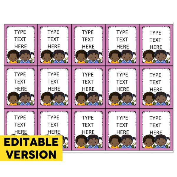 Editable - Brag Tags - Kids - Version 16 - Lucky Little Learners