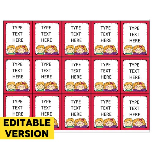 Editable - Brag Tags - Kids - Version 17 - Lucky Little Learners
