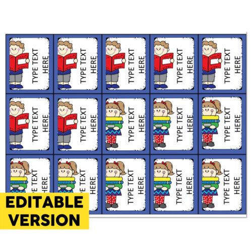 Editable - Brag Tags - Kids - Version 30 - Lucky Little Learners