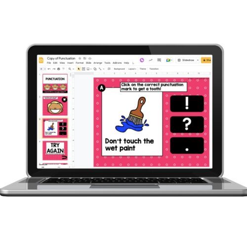 Digital Toothy - Reading Comprehension - 2nd & 3rd Grade - Punctuation ...
