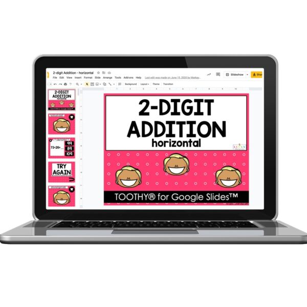 Digital Toothy - Math - 3rd Grade - 2-Digit Addition - Horizontal ...