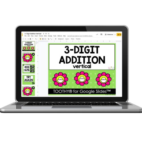 Digital Toothy - Math - 3rd Grade - 3-Digit Addition - Vertical - Lucky ...